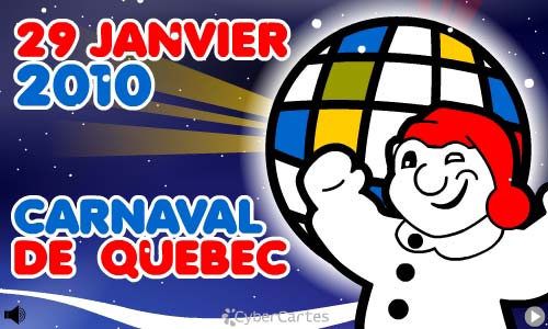 Carte Carnaval de Québec - CyberCartes.com