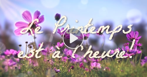 Carte Le printemps est à l'heure ! - CyberCartes.com