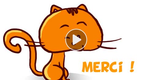 Carte Un merci chat-oyant ! - CyberCartes.com