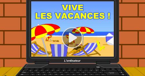 Carte Vive les vacances ! - CyberCartes.com