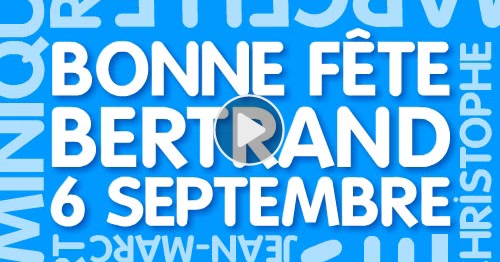 Carte 6 septembre - Bertrand - CyberCartes.com
