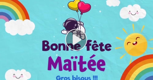 Carte Célébration spéciale pour Maïtée ! - CyberCartes.com