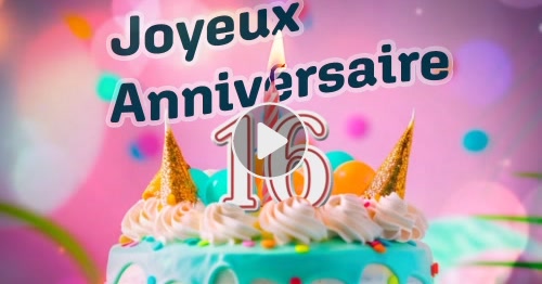 Carte Joyeux anniversaire, 16 ans ! - CyberCartes.com